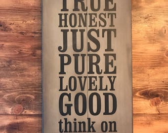 Whatever is pure | Etsy