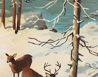 Paint by number deer | Etsy