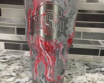 Ohio state yeti | Etsy