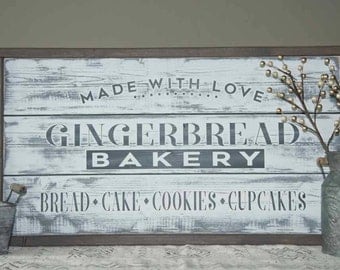 Gingerbread sign | Etsy