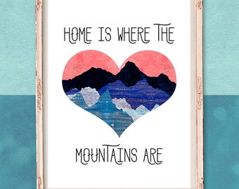 Mountain decor | Etsy