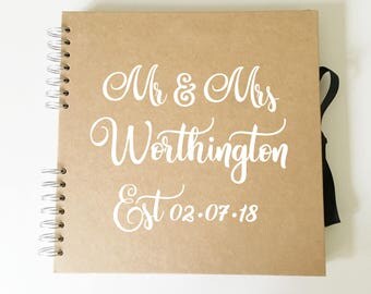 Gold guest book | Etsy