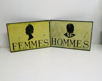 French bathroom sign | Etsy