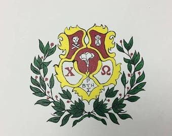 Fraternity crest | Etsy