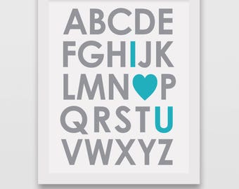 Teal gray nursery | Etsy