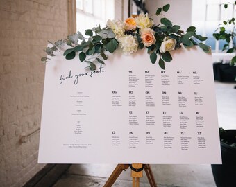Wedding table plan | Etsy
