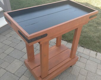 Rustic bar cart | Etsy