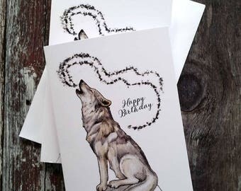 Wolf drawing | Etsy