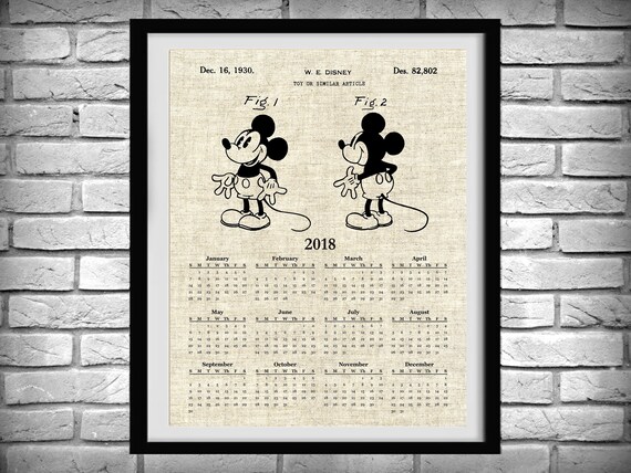 Mickey Mouse Calendar