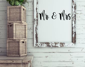 Mr and mrs svg | Etsy