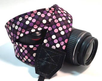 Purple camera strap | Etsy