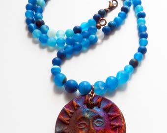 Ceramic sun face | Etsy