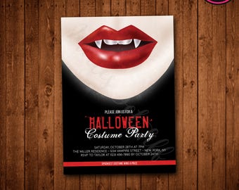 Vampire invitation | Etsy