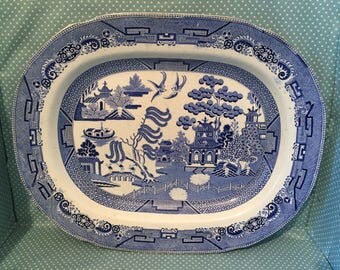 Blue willow pattern | Etsy