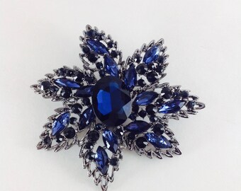 Blue brooch | Etsy