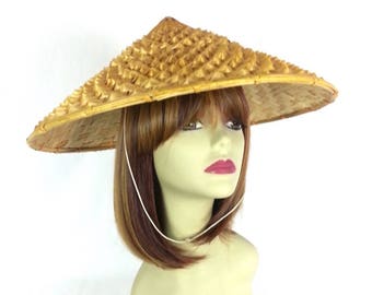 Straw top hat | Etsy