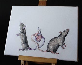 Rat painting | Etsy