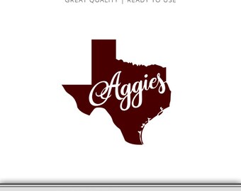 Aggie svg | Etsy