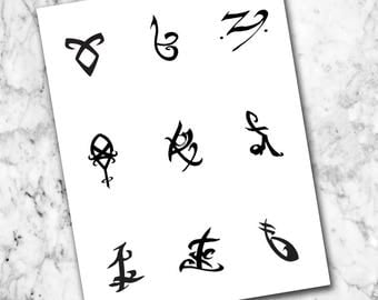 Shadowhunter runes | Etsy