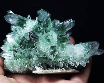 Green phantom quartz | Etsy