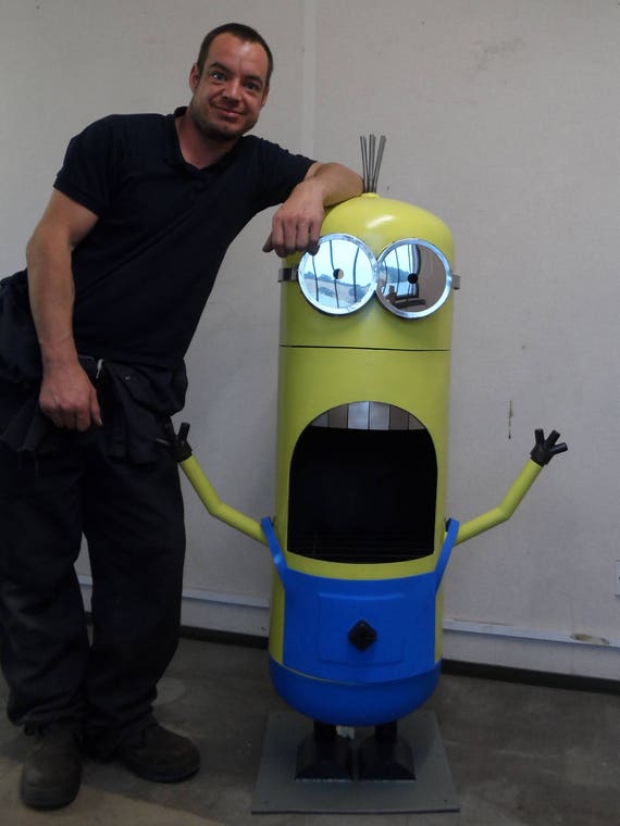 Minion Log Burner BBQ