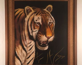 Tiger oil painting | Etsy