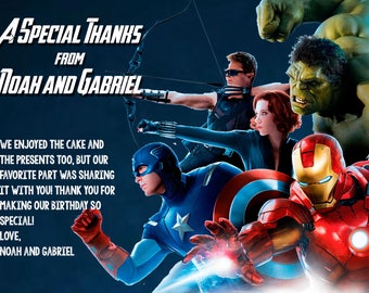 Avengers thank you | Etsy