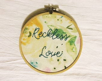 Reckless love | Etsy