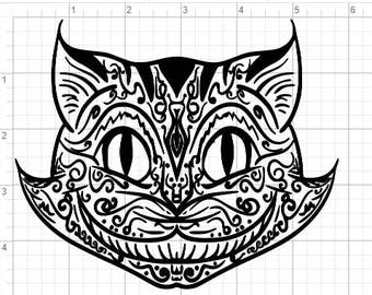 Cheshire cat svg | Etsy