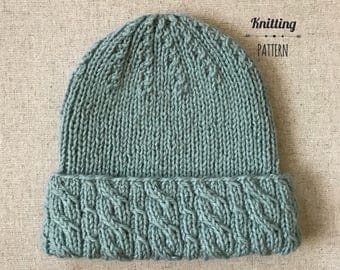 Ruffle flower hat KNITTING PATTERN