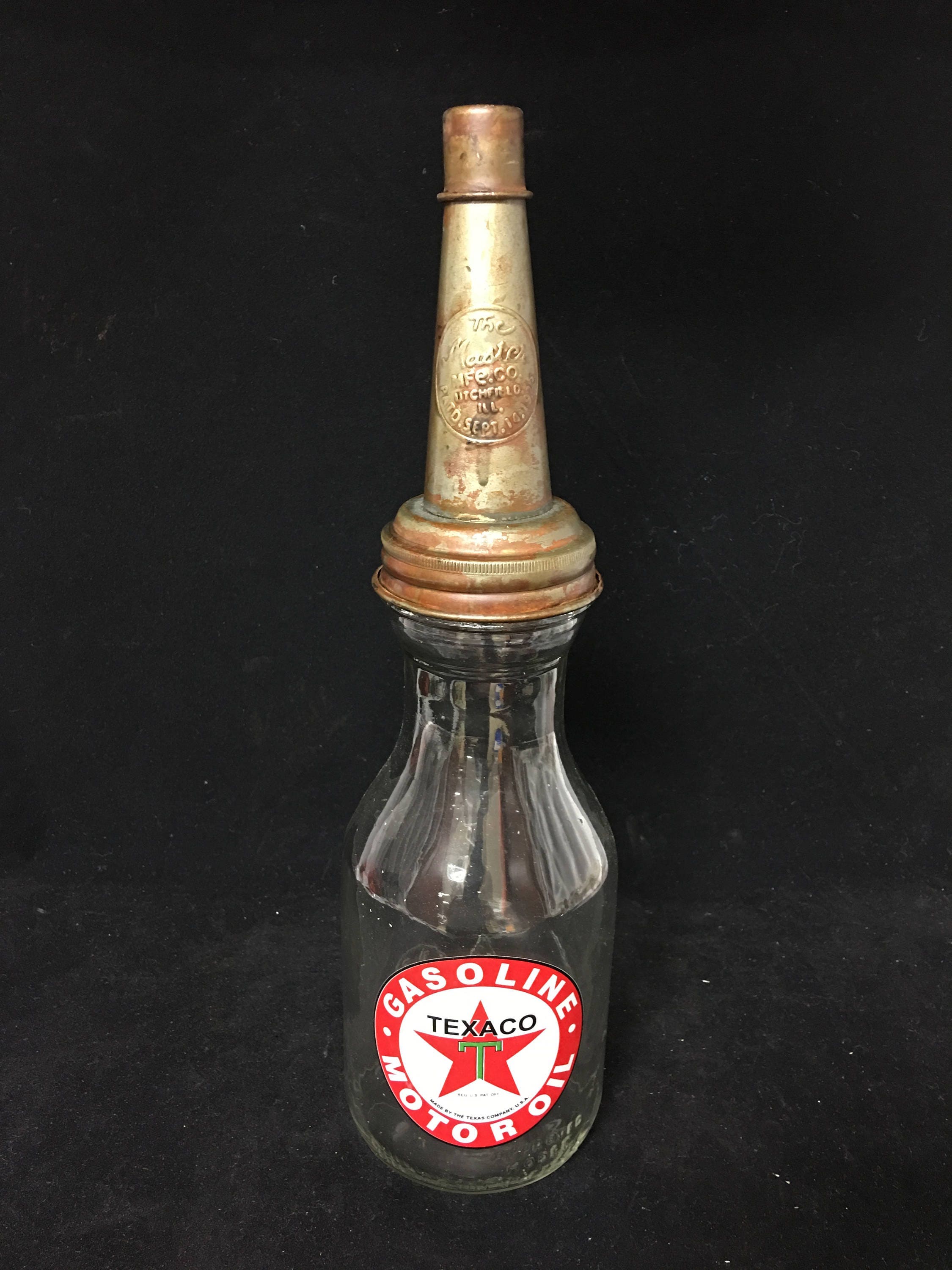 Vintage Texaco Motor Oil Bottle