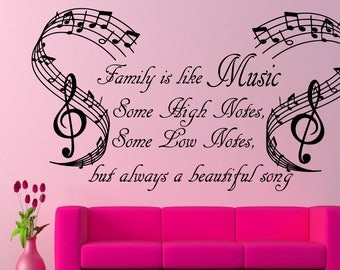 Family is like music | Etsy
