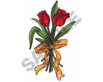 Tulip embroidery | Etsy