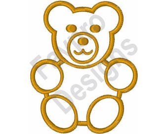 Teddy bear outline | Etsy