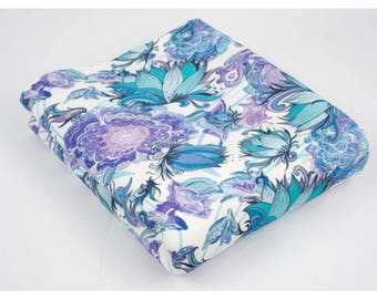 Floral knit fabric | Etsy