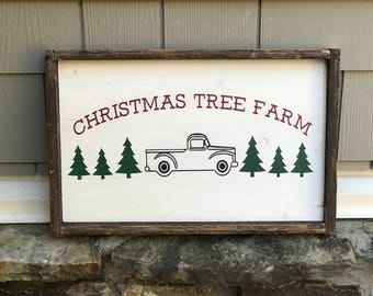 Tree farm sign | Etsy