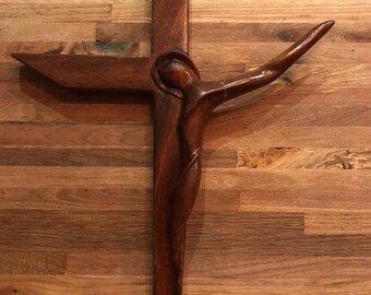 Wooden wall cross | Etsy