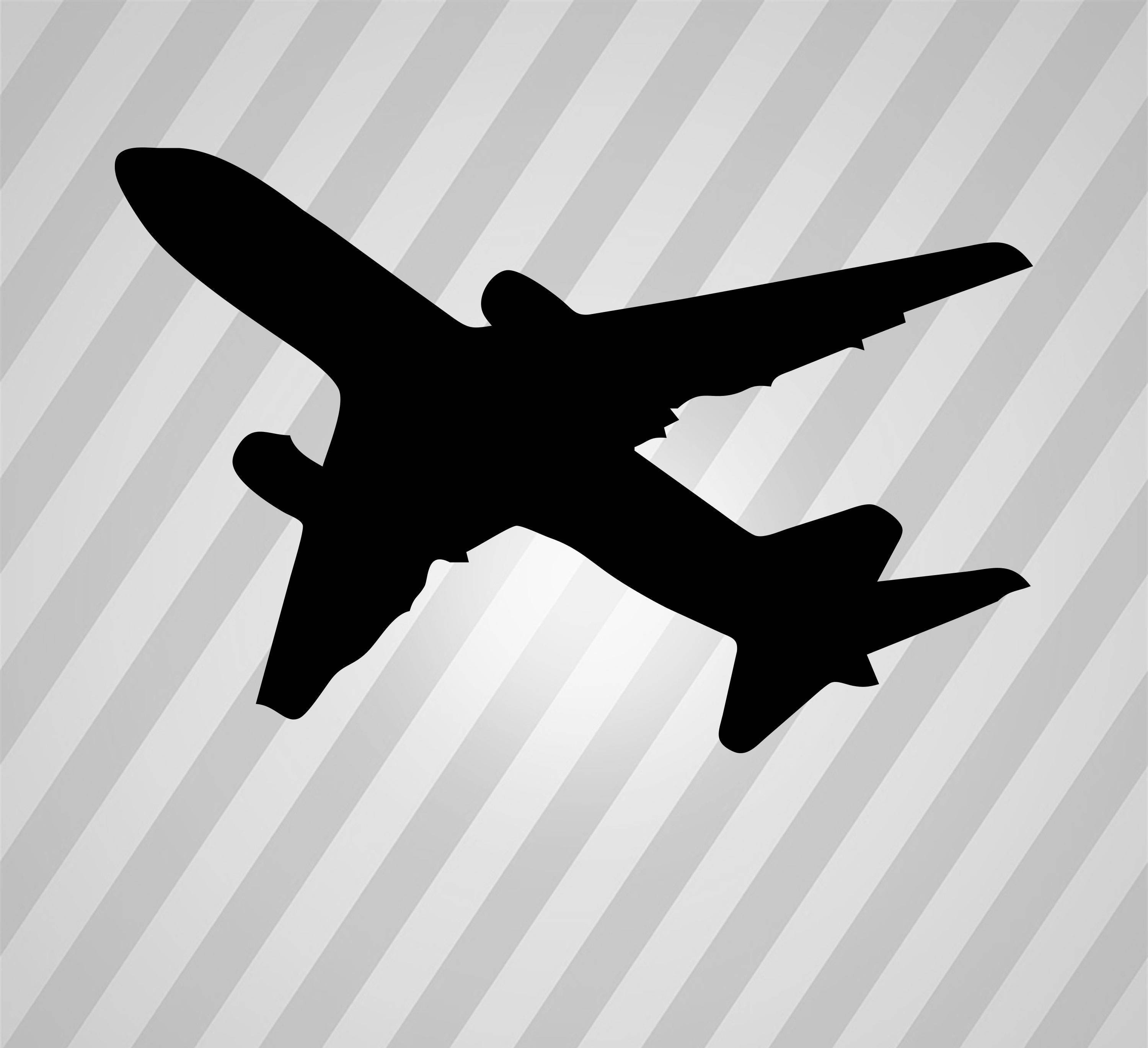 Boeing Outline Silhouette Svg Dxf Eps Silhouette Rld Rdworks