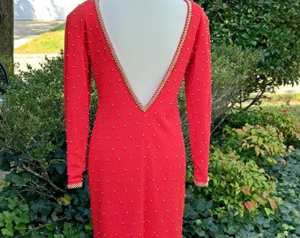 Shoulder pads dress | Etsy