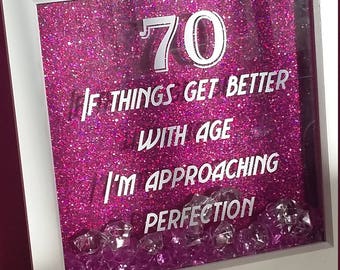 70th birthday frame | Etsy