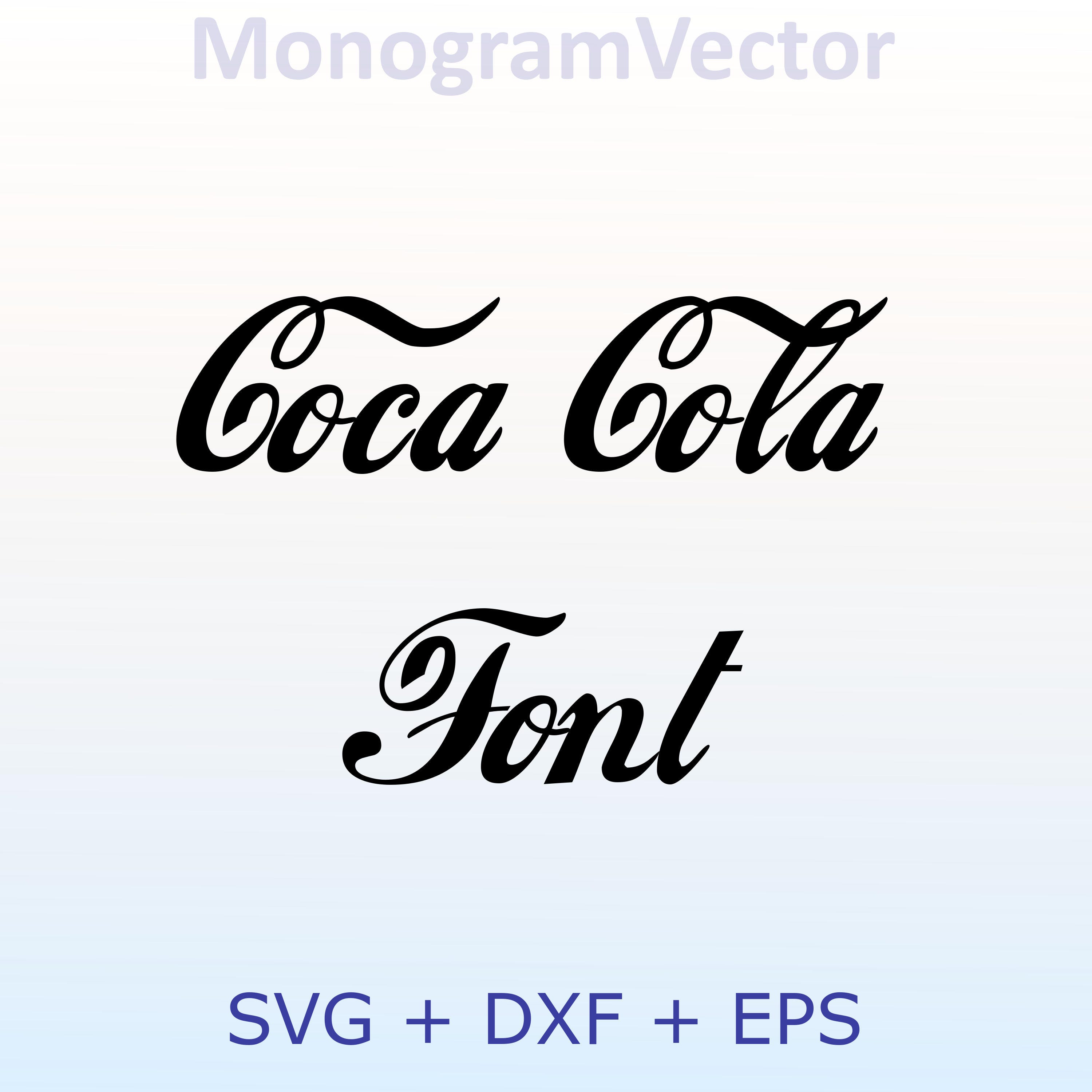 Coca Cola Vector Font