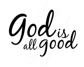 God is good svg | Etsy