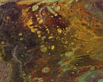 Fluid art painting | Etsy
