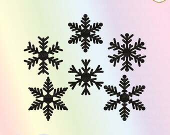 Snowflakes svg | Etsy