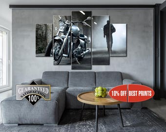 Motorcycle decor | Etsy