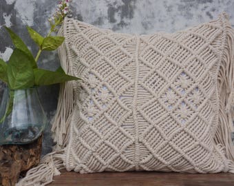 Macrame pillow | Etsy