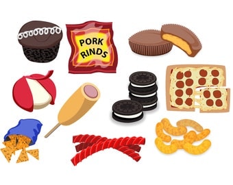Junk food clipart | Etsy