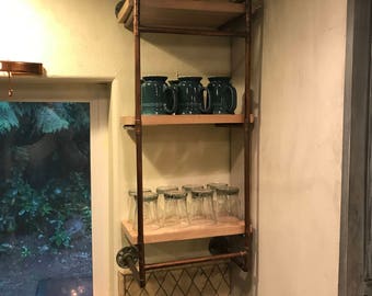 Copper pipe shelf | Etsy