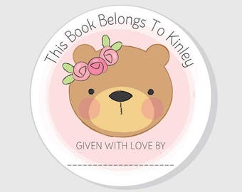 Bookplate stickers | Etsy