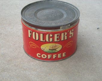 Folgers coffee can | Etsy